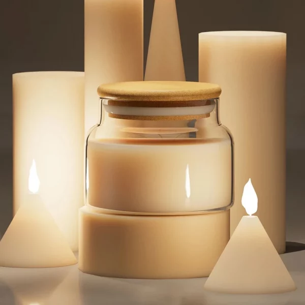 Pot jarre en verre - Contenant bougie grossiste